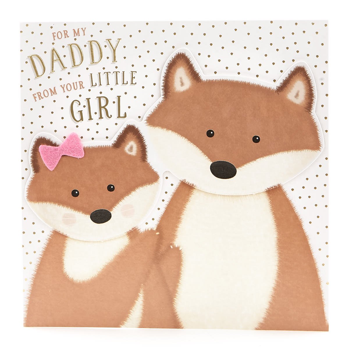 Buy VIP Collection Birthday Card - Daddy From Daughter Foxes for GBP 1. ...