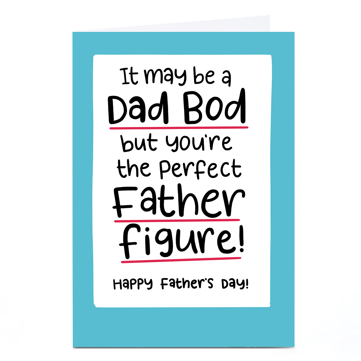 Buy Personalised Blue Kiwi Father's Day Card - Dad Bod for GBP 2.29 ...