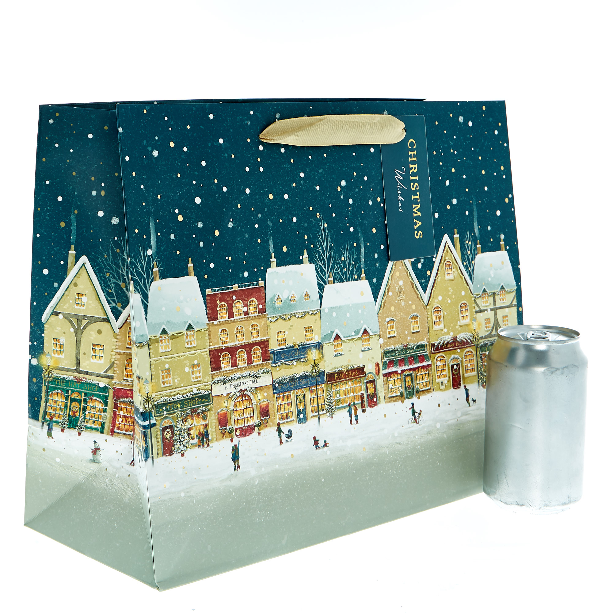 Buy Large Landscape Street Scene Christmas Gift Bag for GBP 1.49 | Card ...