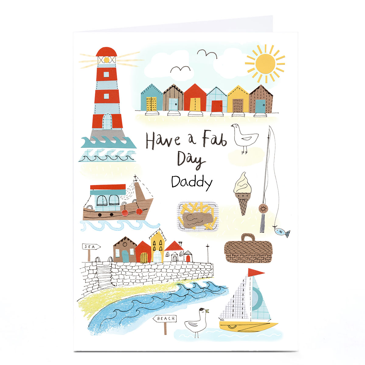Buy Personalised Lindsay Loves To Draw Father's Day Card - Have A Fab ...