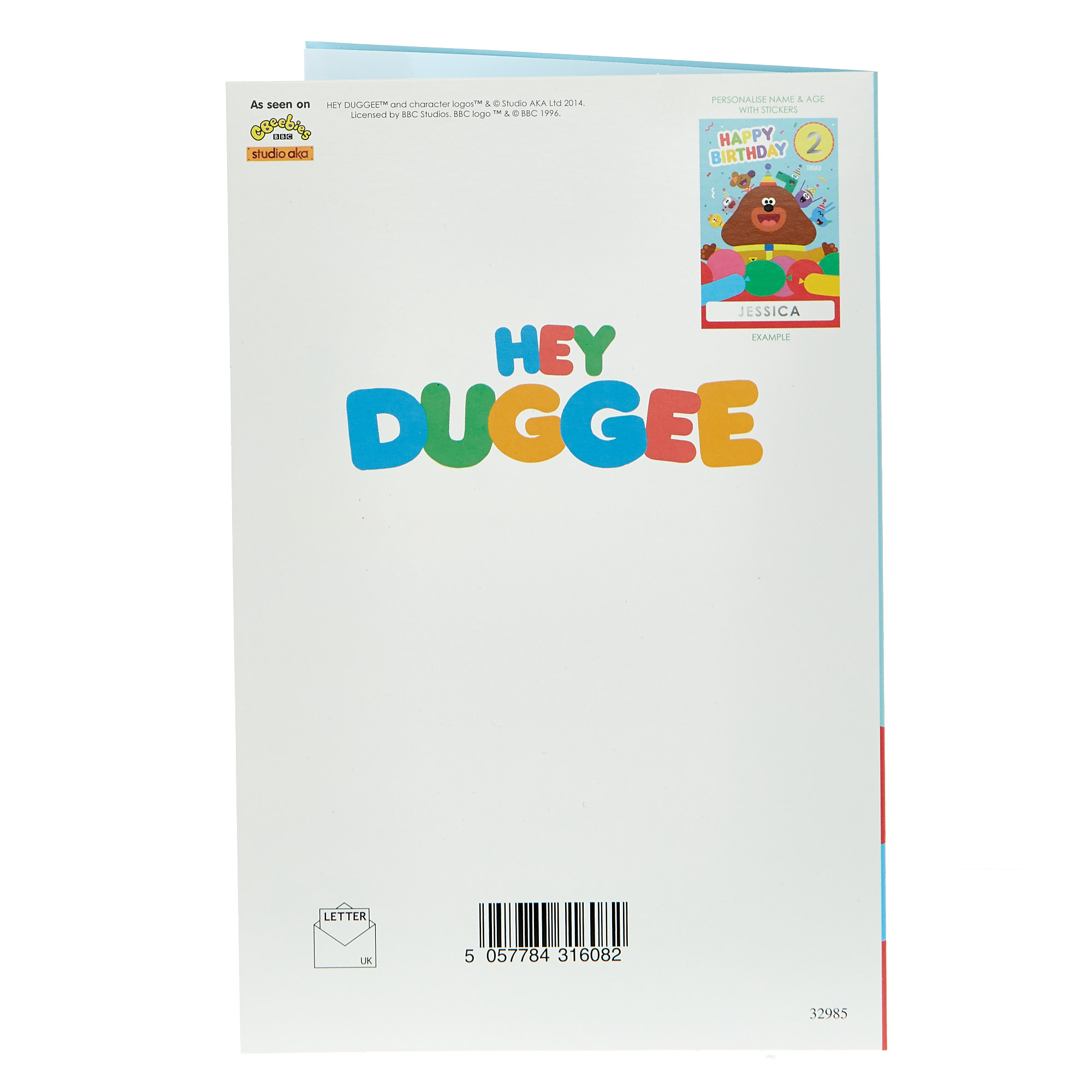 Buy Hey Duggee Birthday Card - Name & Age Stickers for GBP 1.49 | Card ...