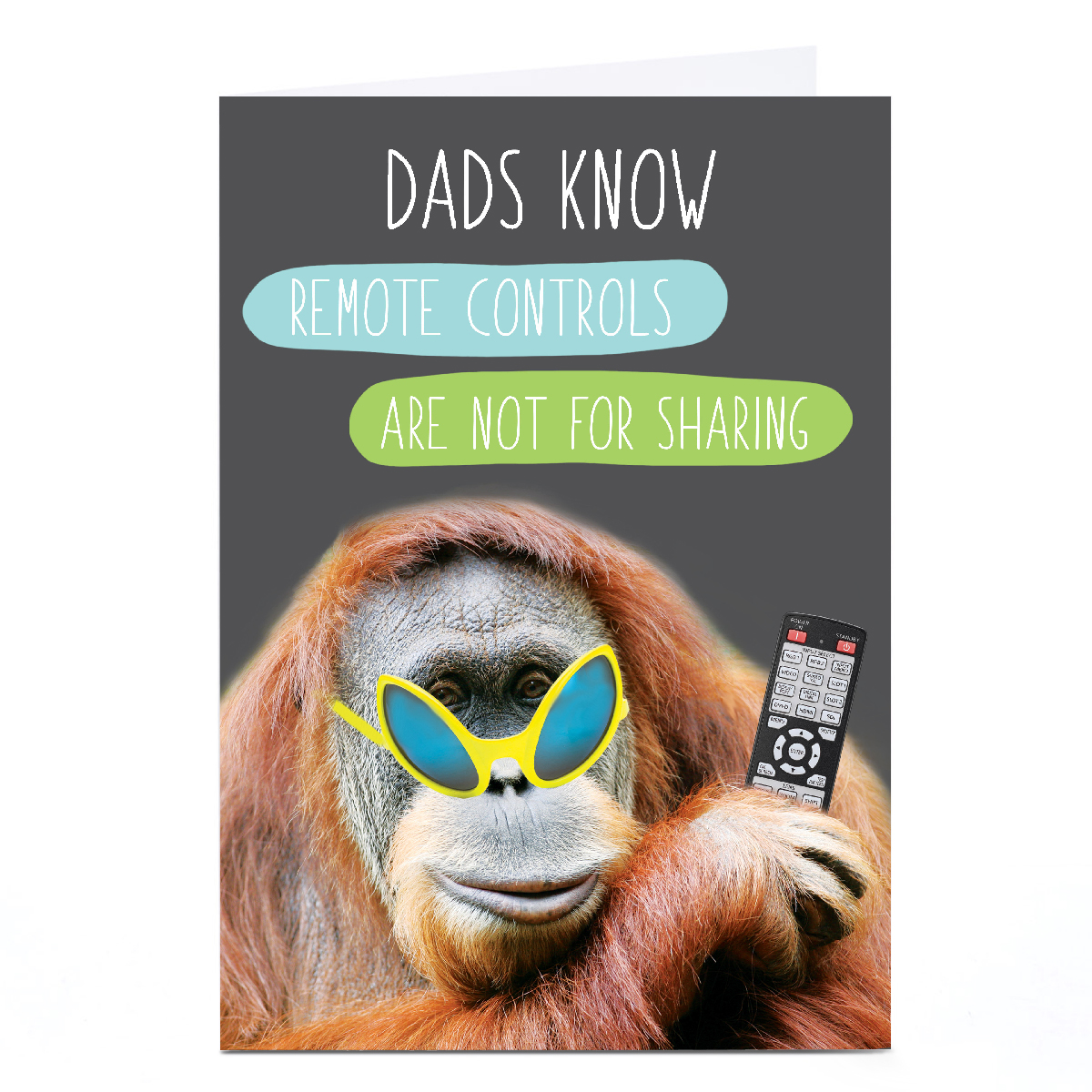 Buy Personalised Quitting Hollywood Father's Day Card -Remote Control ...