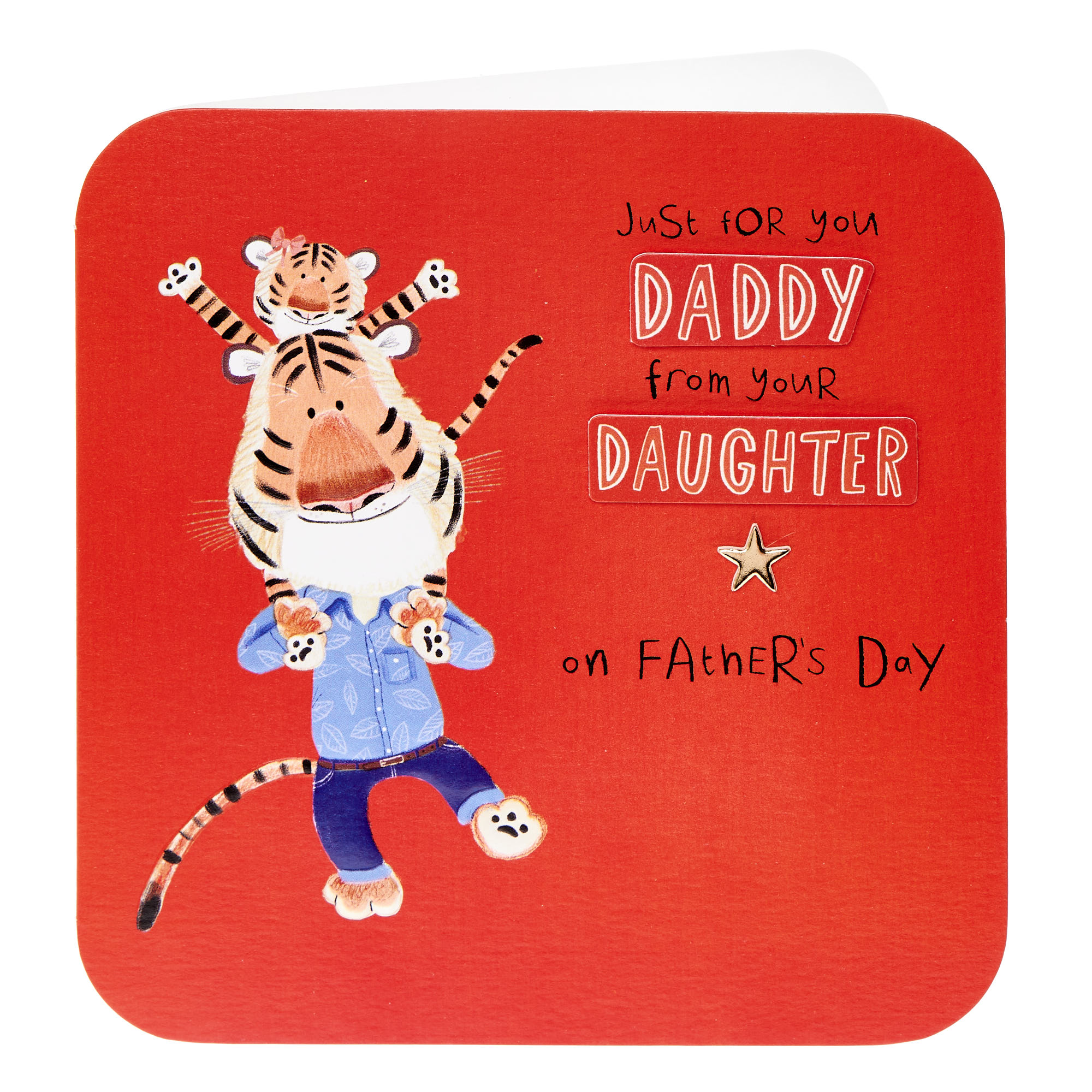 Buy Daddy from Daughter Tigers Father's Day Card for GBP 1.49 | Card ...