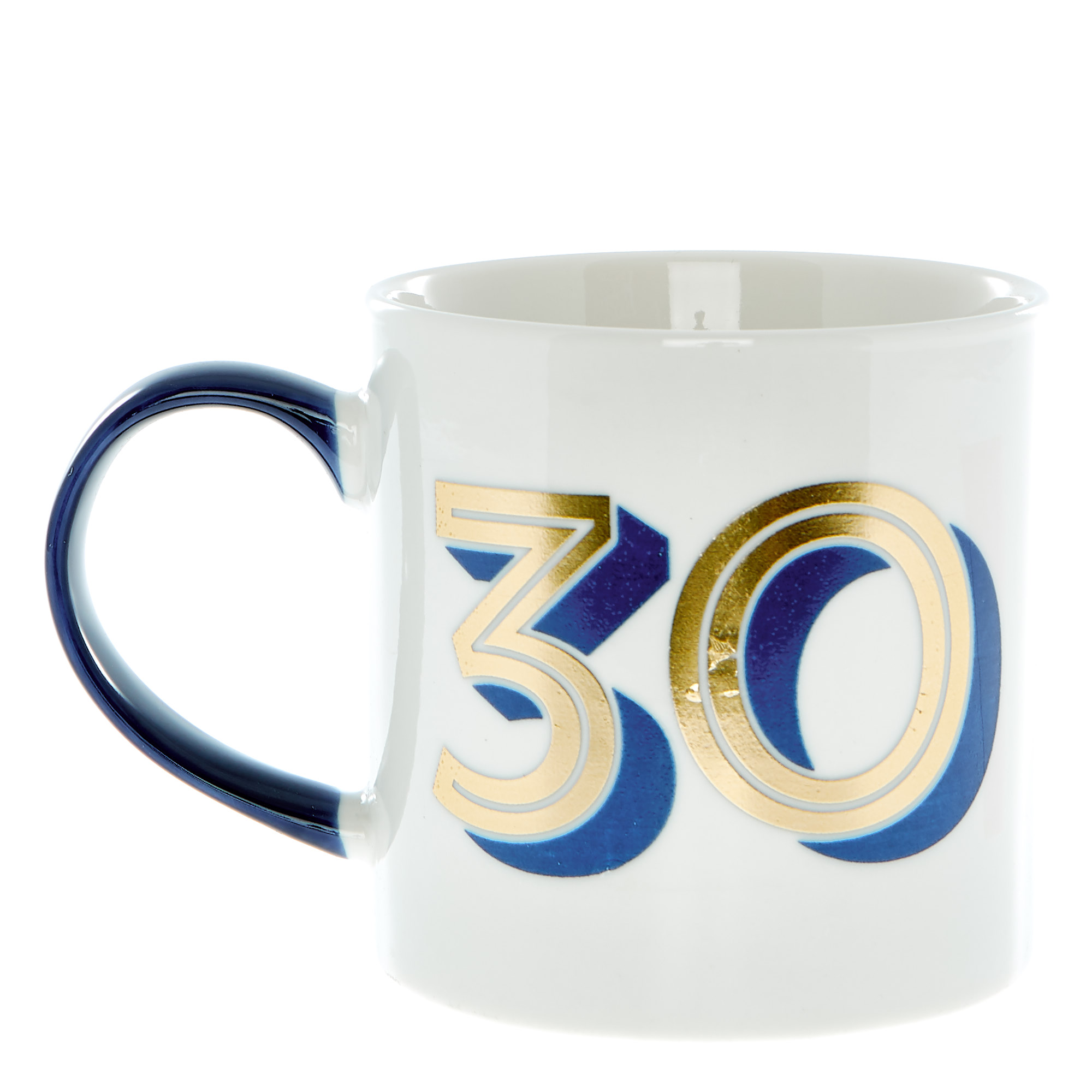 Buy 30th Birthday Mug In A Box - Blue & Gold for GBP 4.99 | Card Factory UK