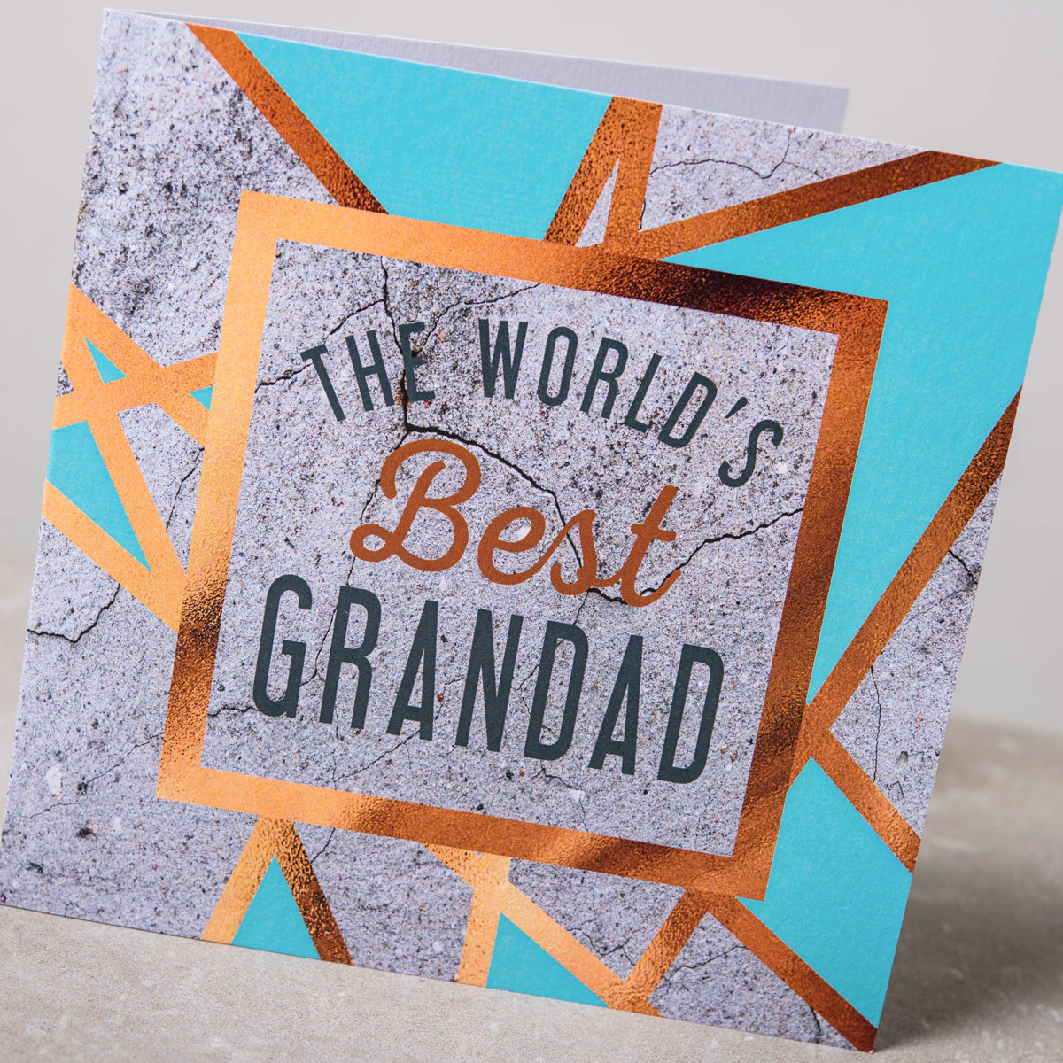 Personalised Card - Gold World's Best | GettingPersonal.co.uk